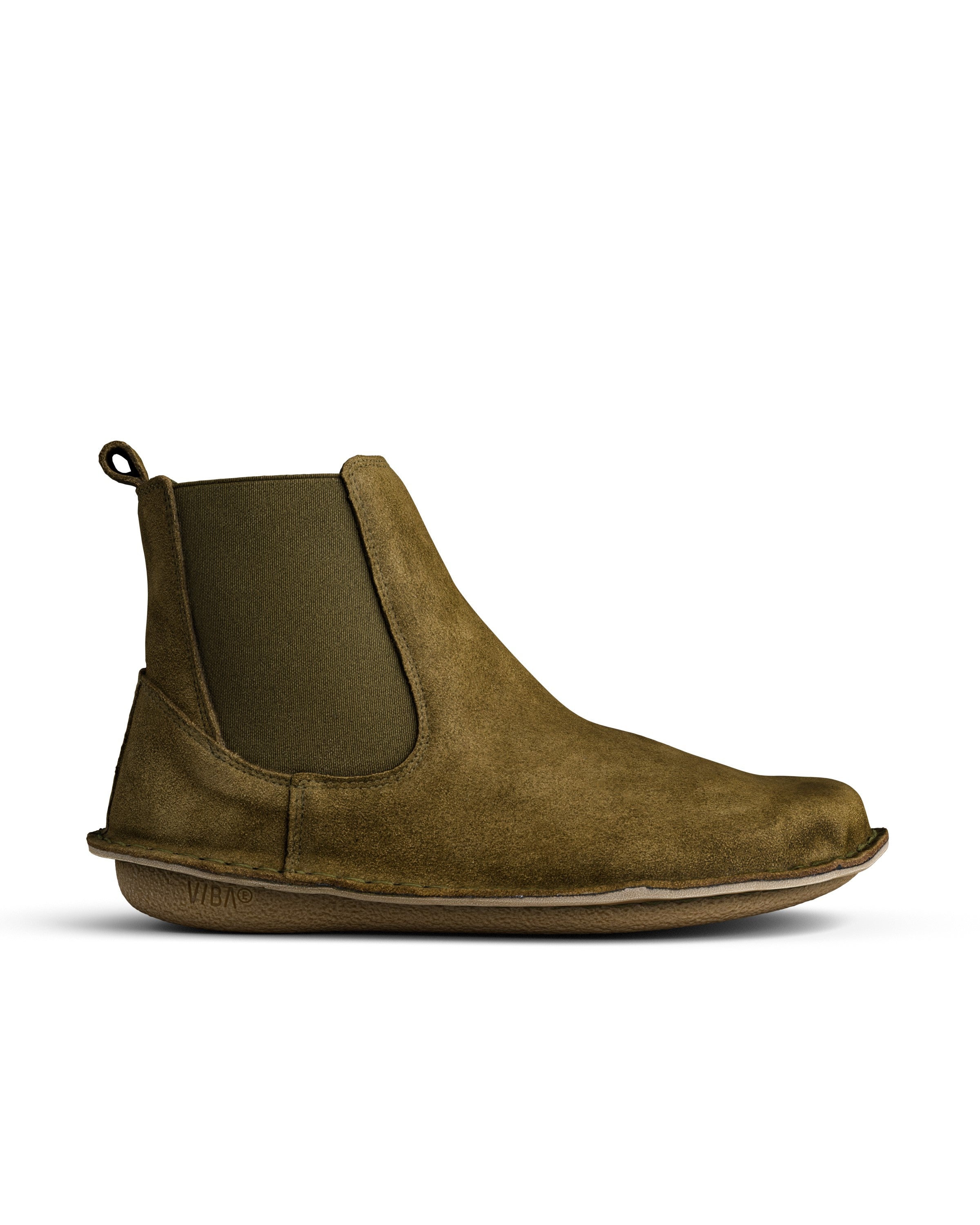 HELSINKI BIO SUEDE BOSCO KHAKI - Vibae Lífrænir Chelsea Boots – EKOhúsið